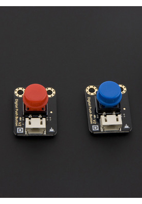 Digital Gravity Push Button Red DFRobot DFR0029 R køb her 24 00 DKK