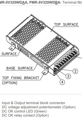 PMR-5V320WDAA Delta Electronics 5V, 60A, Strømforsyning, Køb her