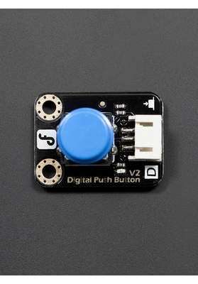DFR0029-B, Push Button Digital Blue - LED, Immersion Gold, 3.3V-5V