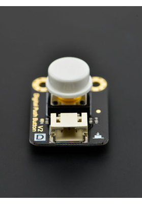 DFR0029-W, Push Button Digital White LED, Immersion Gold, 3.3-5V