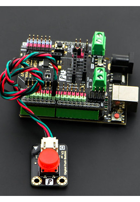 DFR0029-R, Push Button Digital Red LED, Immersion Gold, 3.3-5V