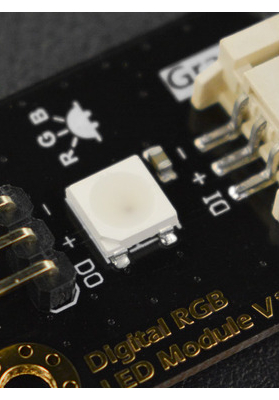 DFR0605, Digital RGB LED Module, High-Brightness, Long Cascading, Easy ...