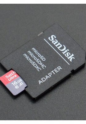 FIT0394, Memory Card SDMicroSD, 16GB Class 10 SDHC with Adapter