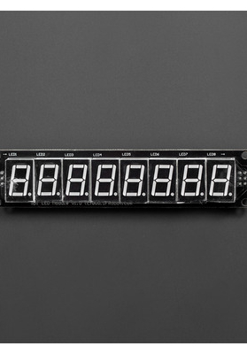 DFR0090, LED Module 3-Wire 8 Digital, Red, SPI, 5V, Serial Connectable