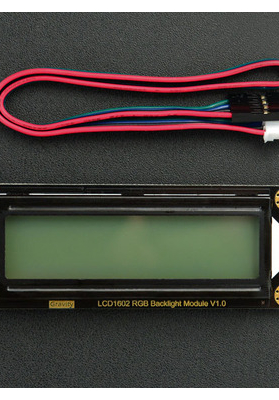 DFR0464, LCD Display, I2C 16x2 Arduino, RGB Backlight, 16M Colors, 4 Pins