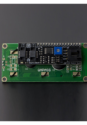 DFR0063, LCD Display Module I2C 16x2, Blue Backlit, Adjustable Contrast