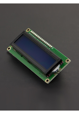 DFR0063, LCD Display Module I2C 16x2, Blue Backlit, Adjustable Contrast