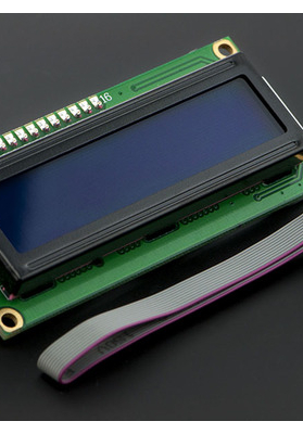 DFR0063, LCD Display Module I2C 16x2, Blue Backlit, Adjustable Contrast