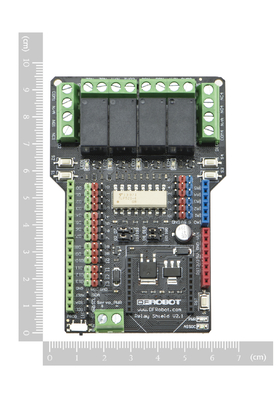 DFR0144, Relay Shield, 4 Channel, for Arduino, XbeeBluetooth, 360VA, 9V