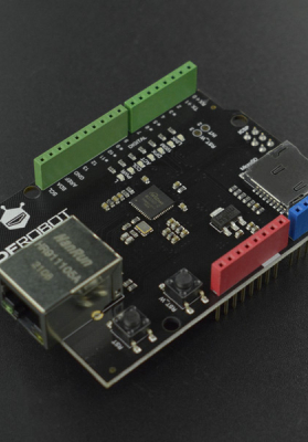 DFR0125, DFRduino Ethernet Shield V3.0 W5100S, Support Mega and Micro SD