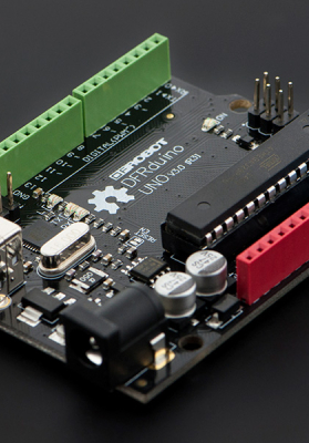 DFR0216, DFRduino UNO R3 - ATmega328, 16MHz, 14 IO, 6 Analog