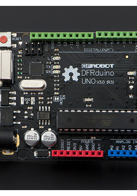DFR0216, DFRduino UNO R3 - ATmega328, 16MHz, 14 IO, 6 Analog