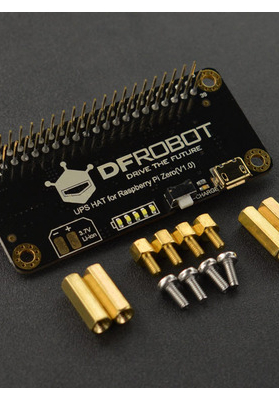 DFR0528, UPS HAT for Raspberry Pi Zero, 2A Output, I2C, Battery Protection