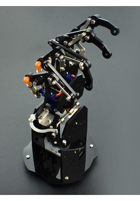 ROB0142, Bionic Robot Hand Left, Acrylic, 5 Micro Servos, Arduino ...