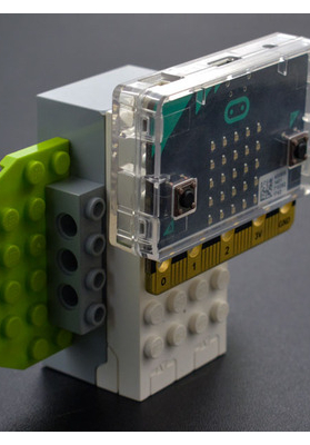 FIT0533, microbit Enclosure ABS, LEGO Compatible, Reserved Buttons