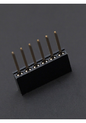 FIT0147, Stackable Header, 6 Pin, Extra Long Legs, 0.1inch Spacing
