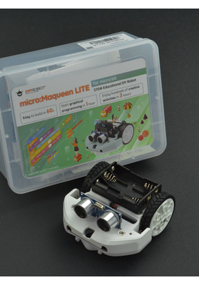 ROB0148-EN-LW, micro Maqueen Lite with Skin White, microbit Educational ...