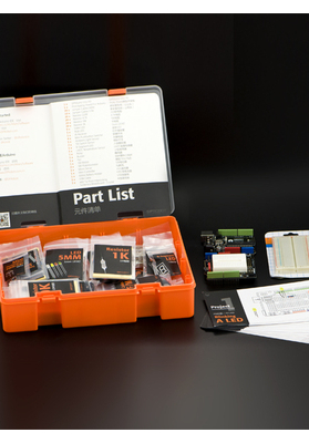 DFR0100, Beginner Kit for Arduino, DFRobot, 15 Projects, UNO R3