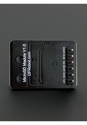 DFR0229, MicroSD Card Module Breakout for Arduino, 5V, SPI, 20x28mm