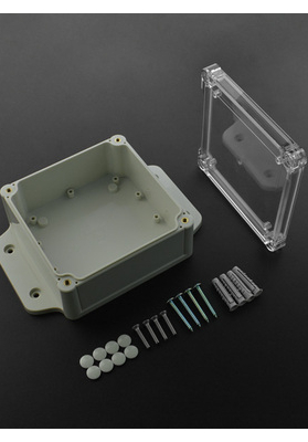 FIT0723, Plastic Project Box Enclosure, Waterproof Clear Cover, 6.61x4 ...