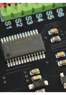 DFR0548, Driver Expansion Board - microDriver for microbit, 4 Motor, 8 Servo