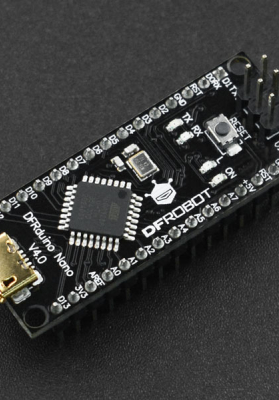 DFR0010, DFRduino Nano, Arduino Nano Compatible, ATMega328, 8 Analog Inputs