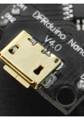 DFR0010, DFRduino Nano, Arduino Nano Compatible, ATMega328, 8 Analog Inputs