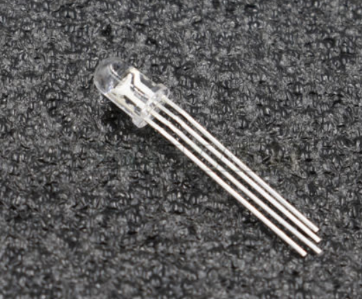 5mm RGB LED Common Cathode Tri-Color RGB Clear