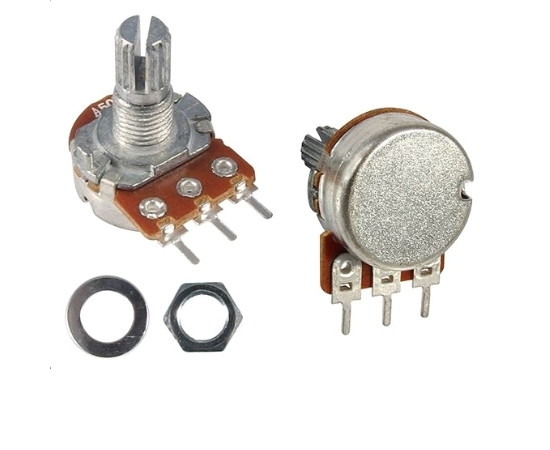 100k Ohm potentiometer Single turn shaft
