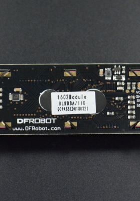 DFR0555, LCD Display Module LCD1602 I2C 3.3V5V Blue Backlight 16x2