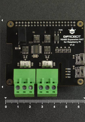 DFR0824, RS485 Expansion Hat, Dual channel, for Raspberry Pi 4B