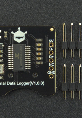 TEL0148, Serial Data Logger, Arduino, USB, 32GB TF, LED, FAT32