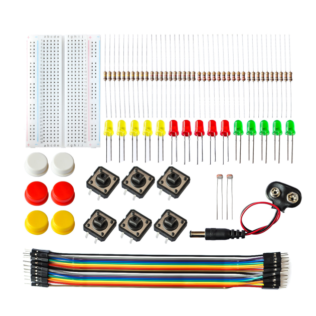 Breadboard komponent kit, 65 dele, Køb her 47,00 DKK