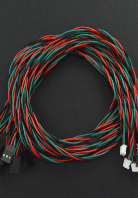 FIT0756, Digital Sensor Cable - 50cm, 3-Pin PH2.0 to DuPont 10 Pack