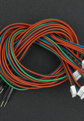 FIT0898, I2C, UART Cable Pack 4Pin PH2.0 to DuPont Male Connector 30cm