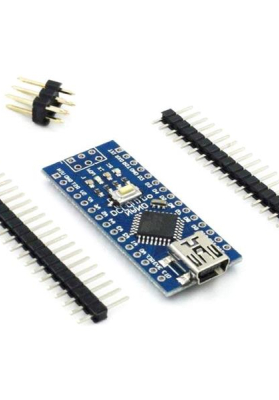 Arduino Nano V3.0 R3 klon med Atmega328P og CH340G USB konverter - TIPA