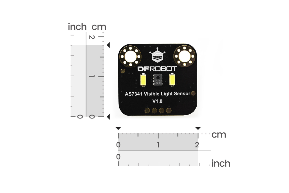 SEN0364, Visible Light Sensor AS7341, 11-Channel, 8 Optical, Flicker Detect